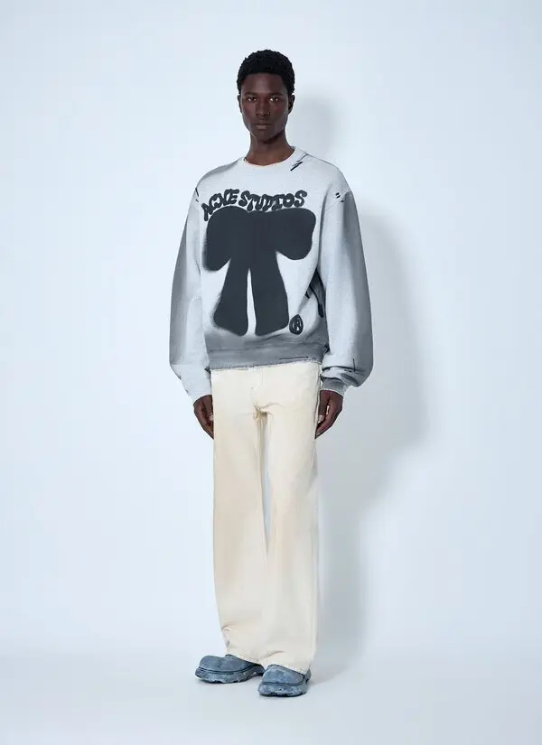 Acne Studios Sprayed Logo Sweatshirt