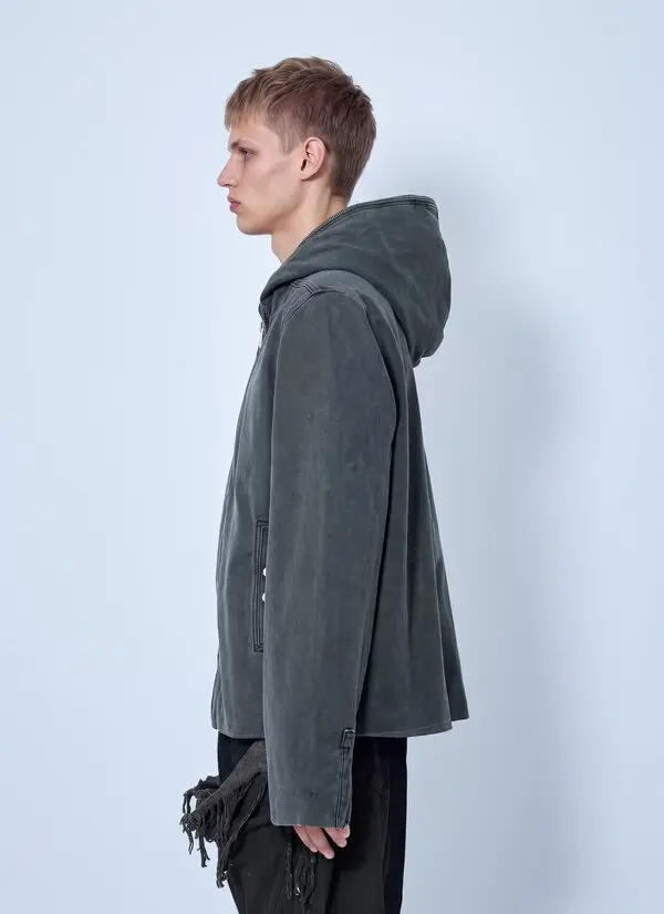 Rick Owens Zip-up Hooded Jacket