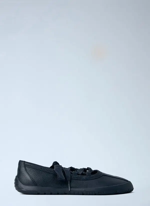 Camper Leather Slip-on Shoes - Black