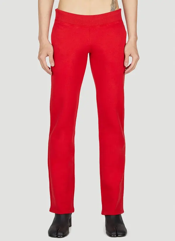 MOWALOLA Logo Print Track Pants - Red