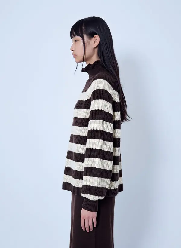 Max Mara Ribbed Stripe Knit Sweater