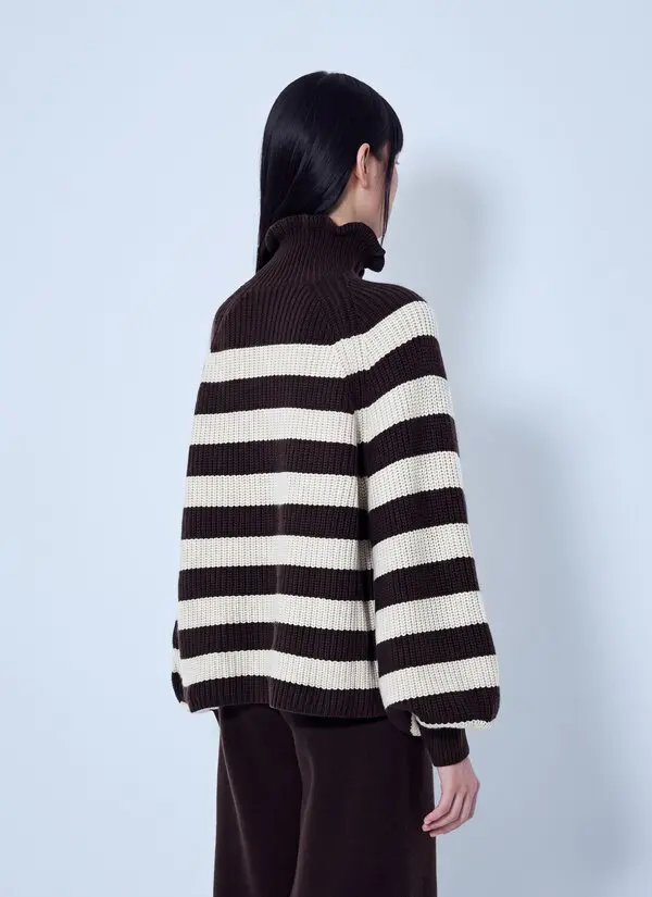 Max Mara Ribbed Stripe Knit Sweater