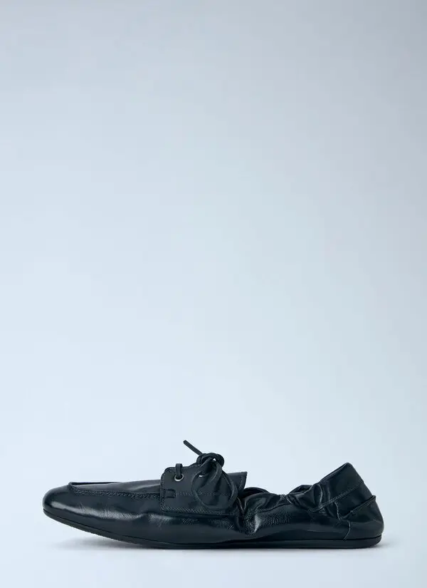 Prada Leather Moccasins