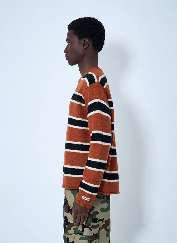 StÜssy Striped Wool-blend Sweater