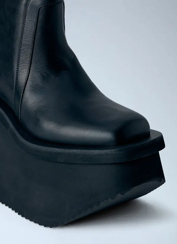 Rick Owens Factory Leather Boots
