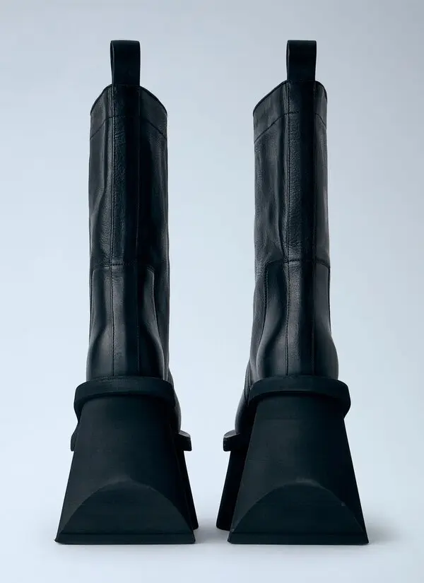 Rick Owens Factory Leather Boots