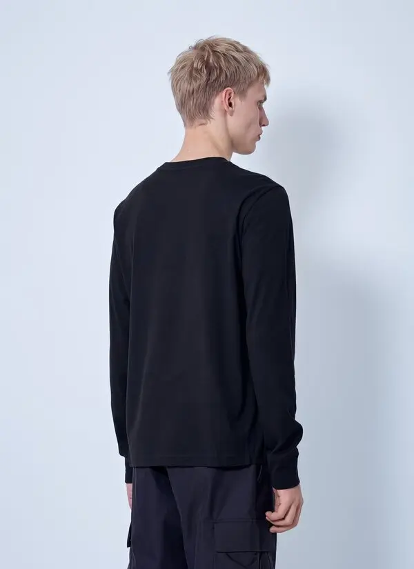 Moncler Check Panel Cotton Jersey T-shirt