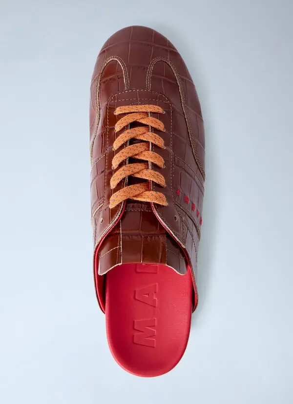 Marni Laced Leather Mules