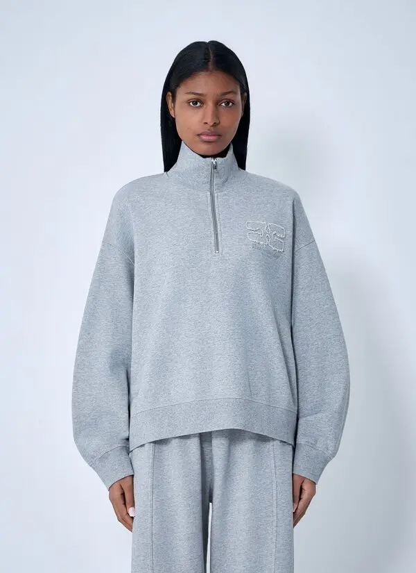GANNI Half-zip Sweatshirt