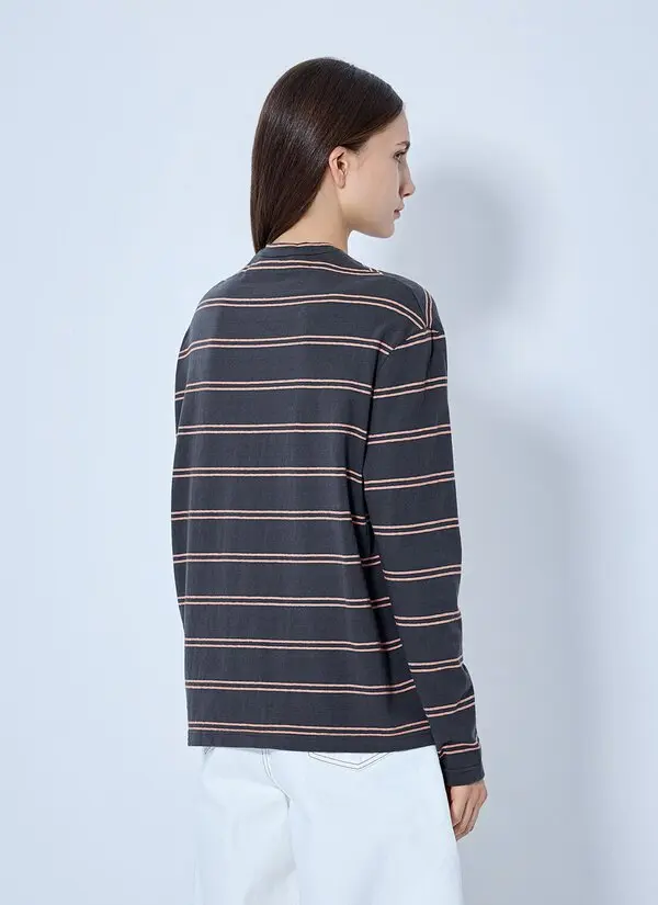 JIL SANDER Striped Long Sleeve T-shirt
