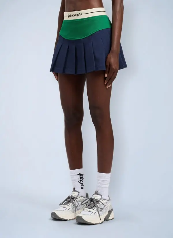 Palm Angels Classic Logo Pleated Skirt