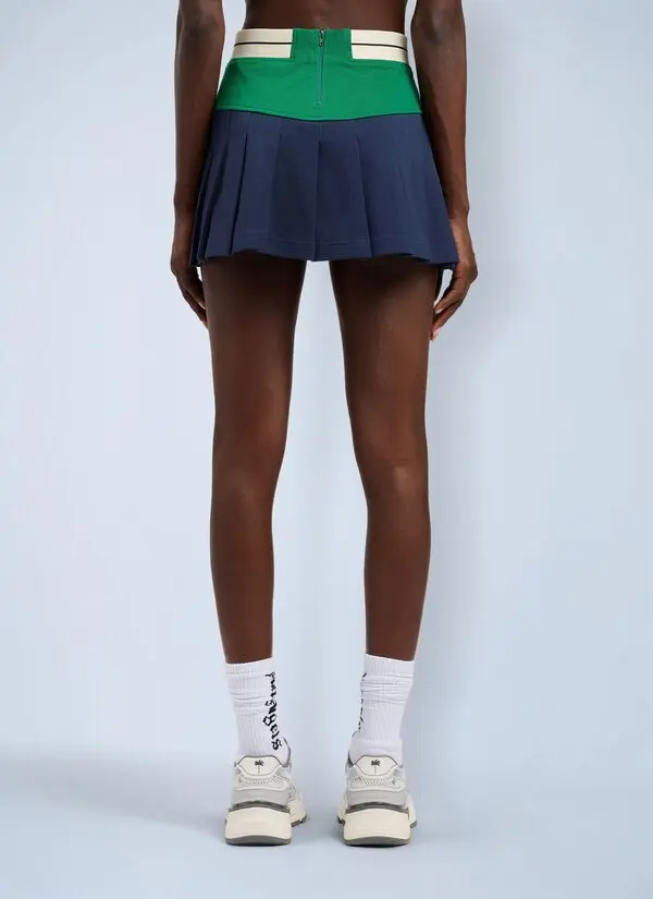 Palm Angels Classic Logo Pleated Skirt
