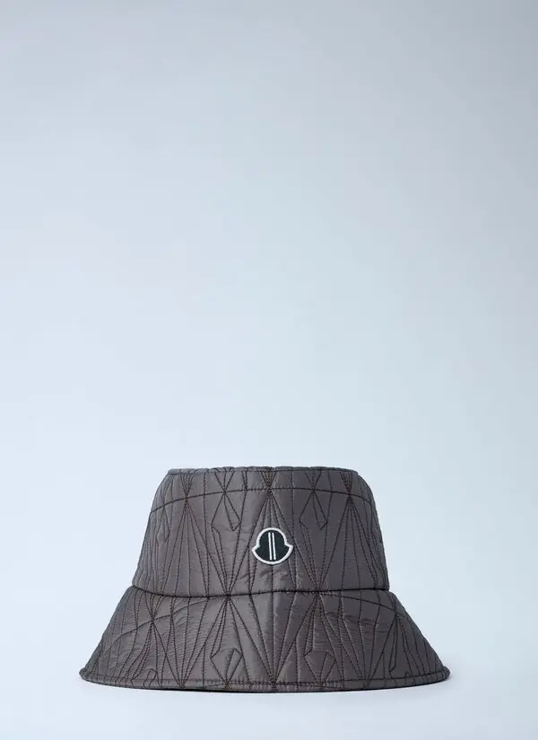 MONCLER + RICK OWENS Quilted Bucket Hat - Grey