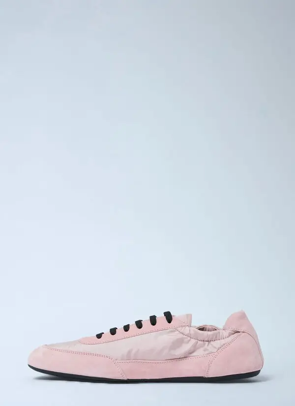 Prada Collapse Re-nylon And Suede Sneakers