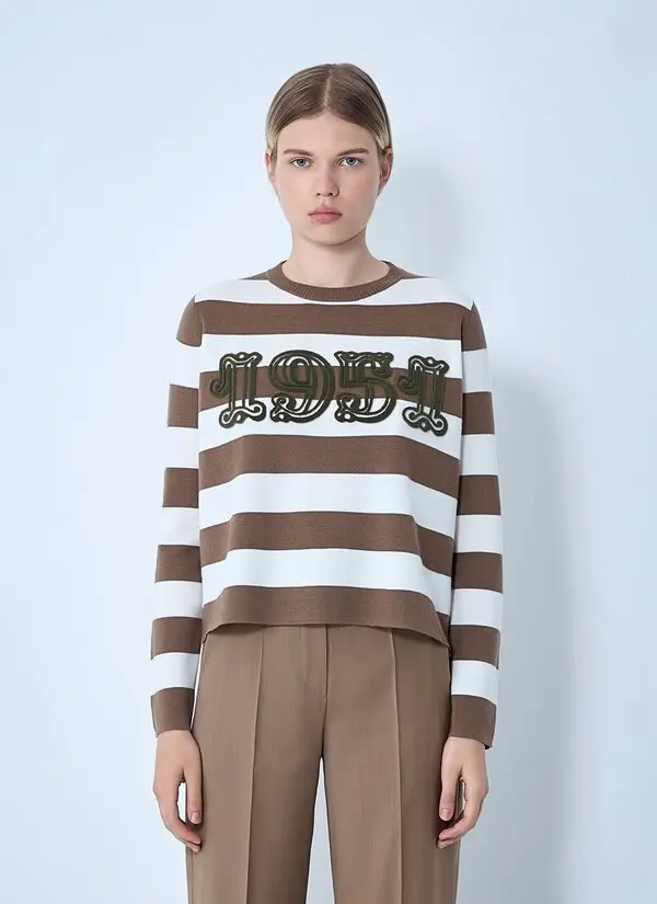 Max Mara Striped Sweater - Brown