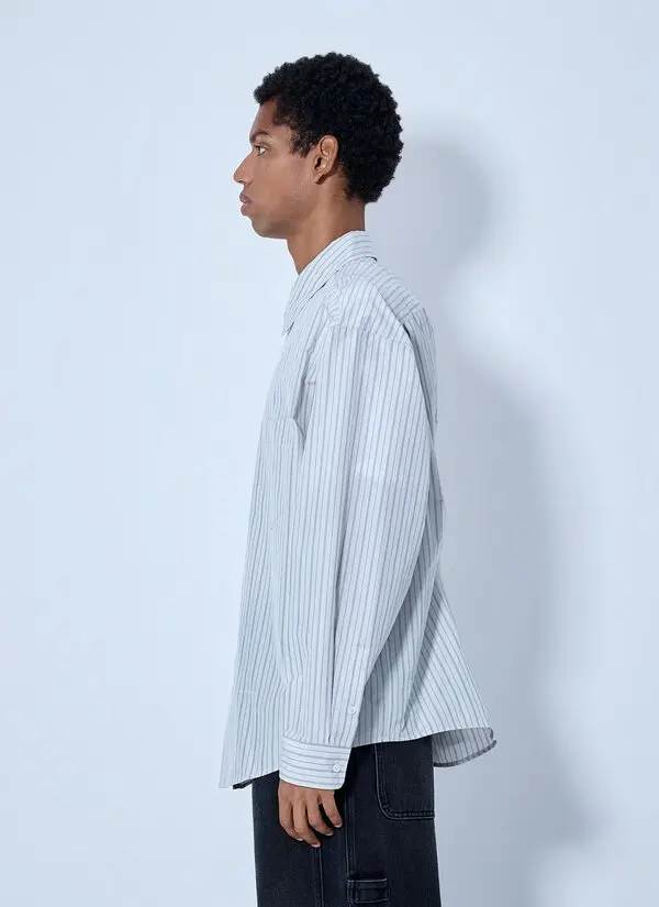 Marni Striped Cotton Poplin Shirt