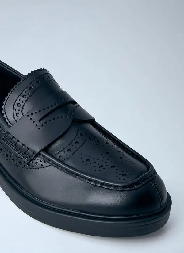 Camper Leather Brogue Loafers