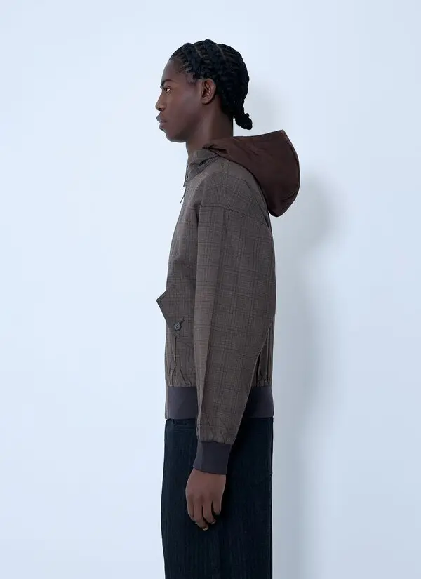 Prada Hooded Wool Jacket