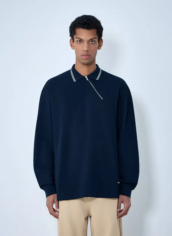 Miu Miu Half-zip Polo Shirt - Blue