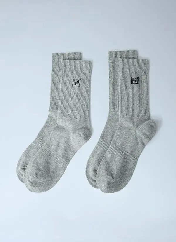 TOTEME Signature Monogram Cotton Socks