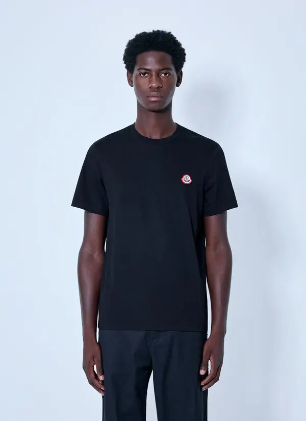 Moncler Logo Motif T-shirt - Black