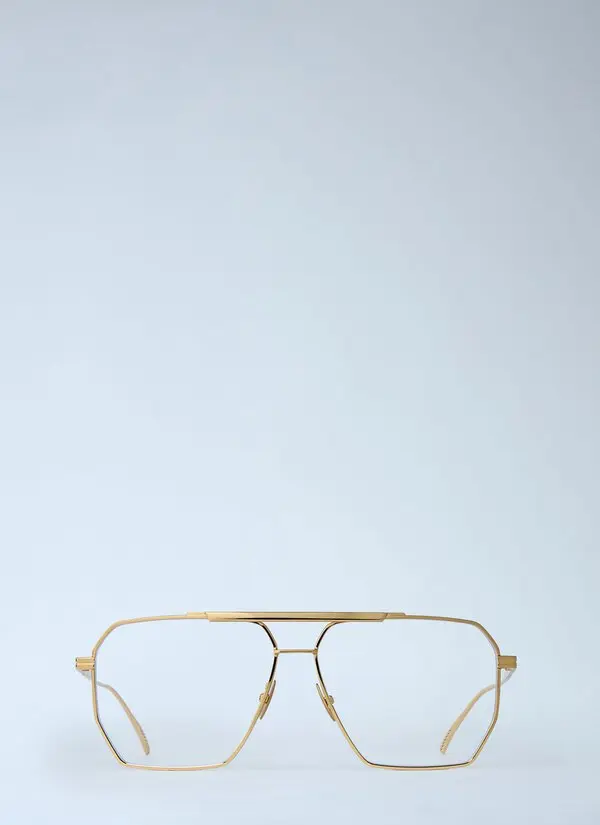 Bottega Veneta Classic Aviator Glasses - Gold