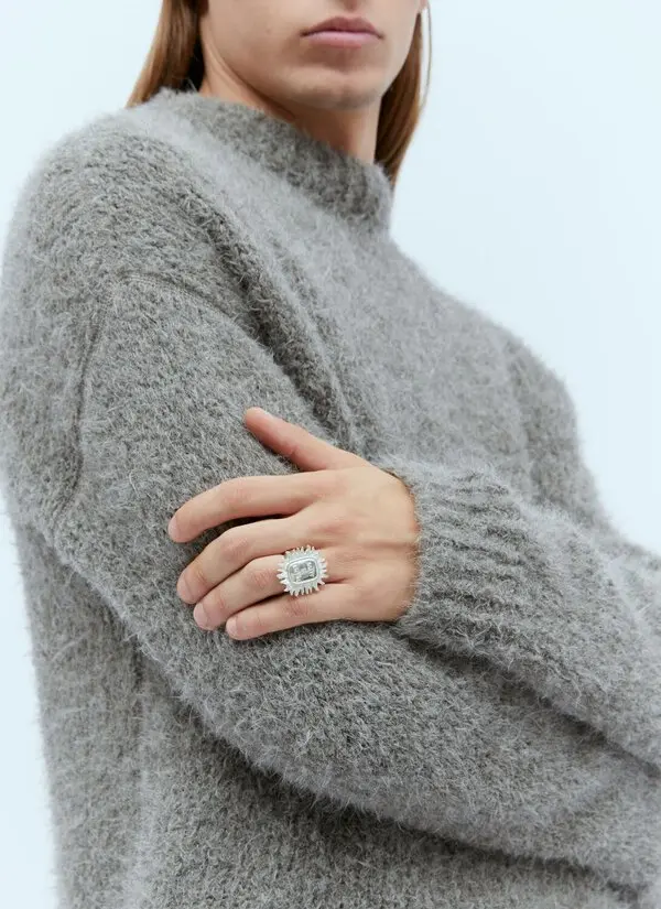 BLEUE BURNHAM Trust Is Alive Signet Ring - Silver