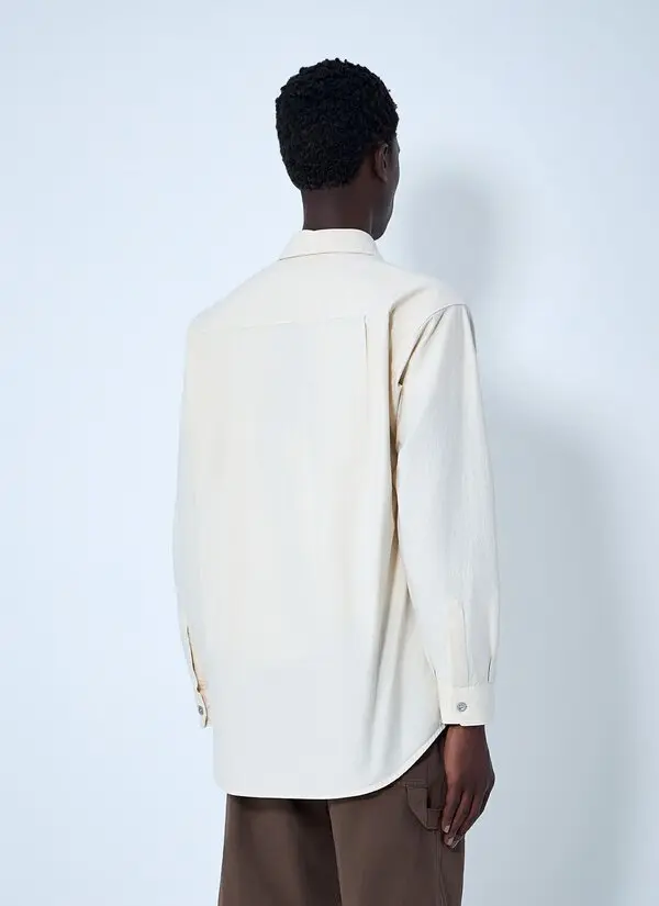 Stone Island Long Sleeve Cotton Button-down Shirt