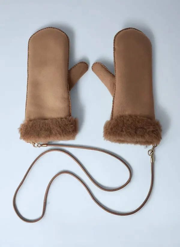 Max Mara Sand Gloves - Camel