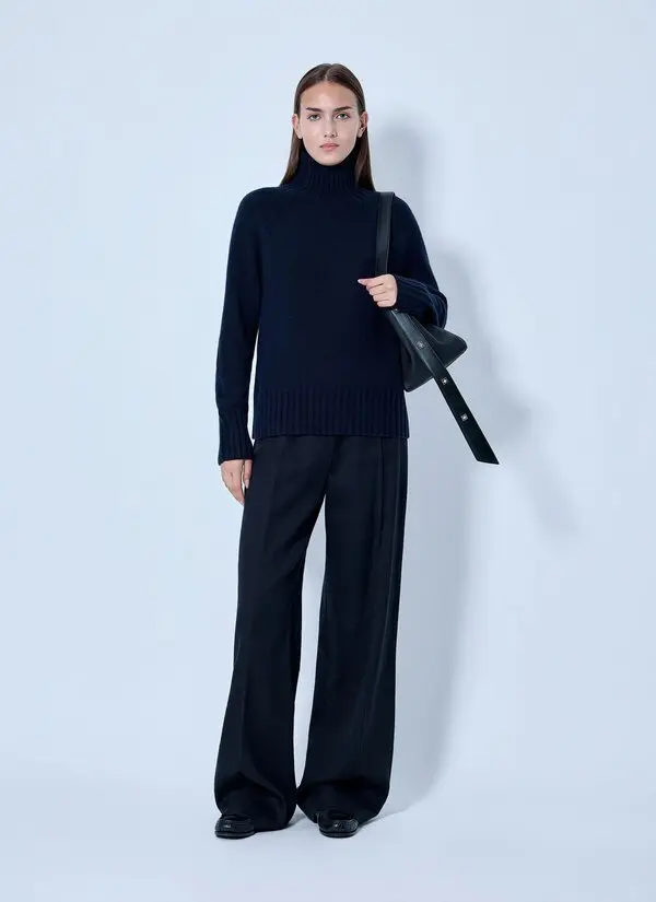 Max Mara High-neck Wool And Cashmere Sweater