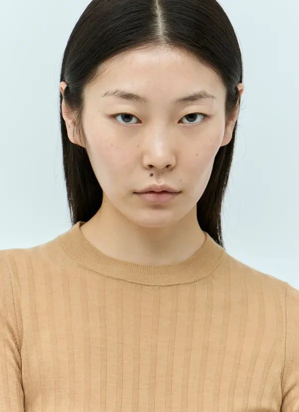 Sportmax Ribbed Wool Sweater - Beige