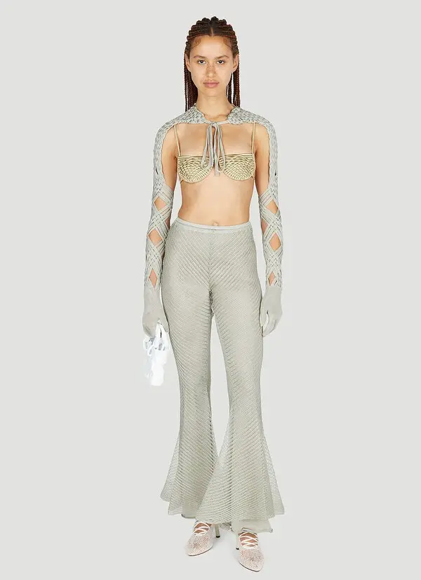 ISA BOULDER Moire Flared Pants