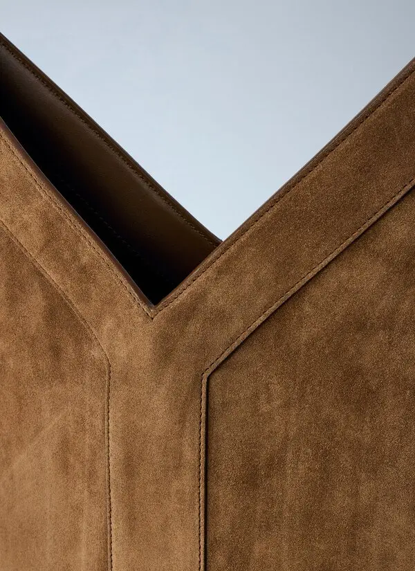 Saint Laurent Y Top-handle Bucket Bag - Brown