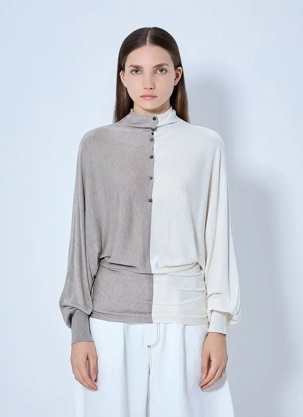 Jacquemus Le Losange Knit Polo - Beige