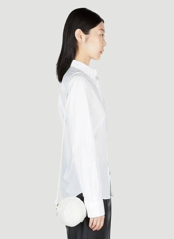 Bottega Veneta Round Shoulder Bag - White