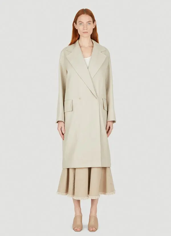 Max Mara Mescal Double Breasted Coat - Beige
