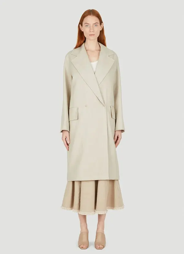 Max Mara Mescal Double Breasted Coat - Beige