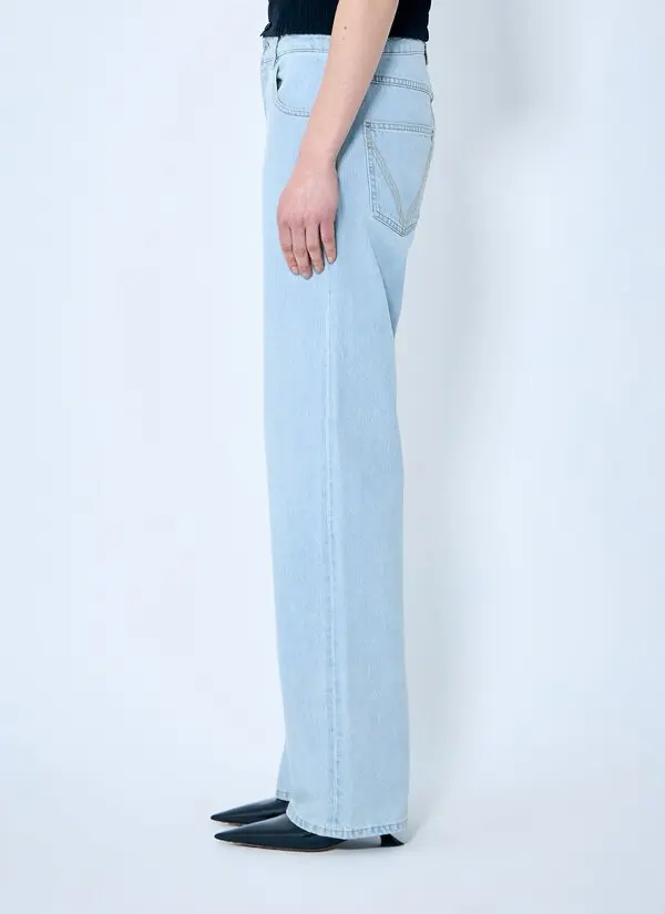 Bottega Veneta Extra Bleach Dirty Denim Jeans