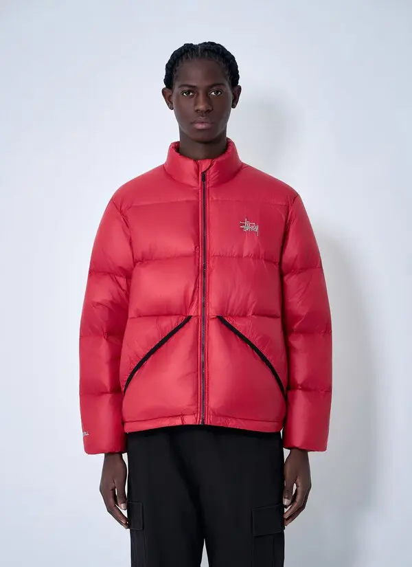 StÜssy Micro Ripstop Down Jacket - Red