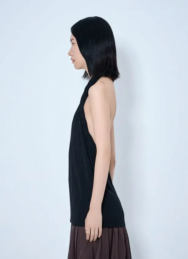 TOTEME Twisted Jersey Halter Top
