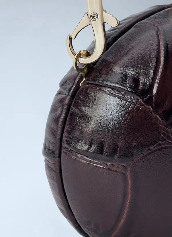 Sportmax Round Leather Crossbody Bag
