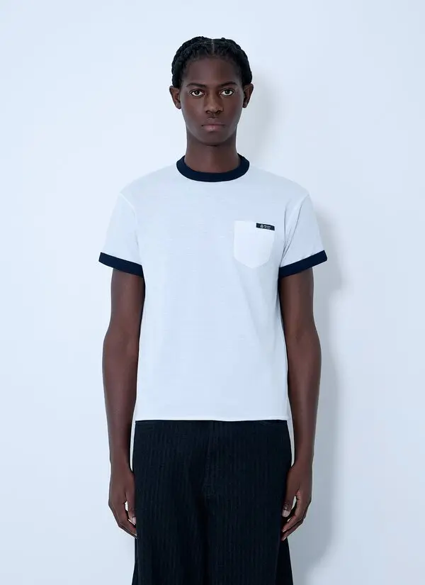 Prada Logo Motif T-shirt - Navy