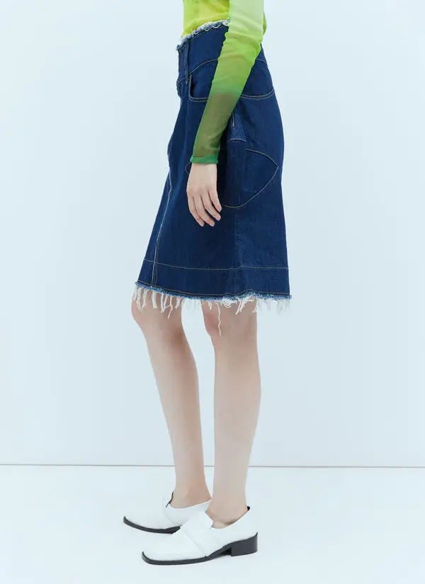 Paula Canovas Del Vas Spiky Denim Skirt