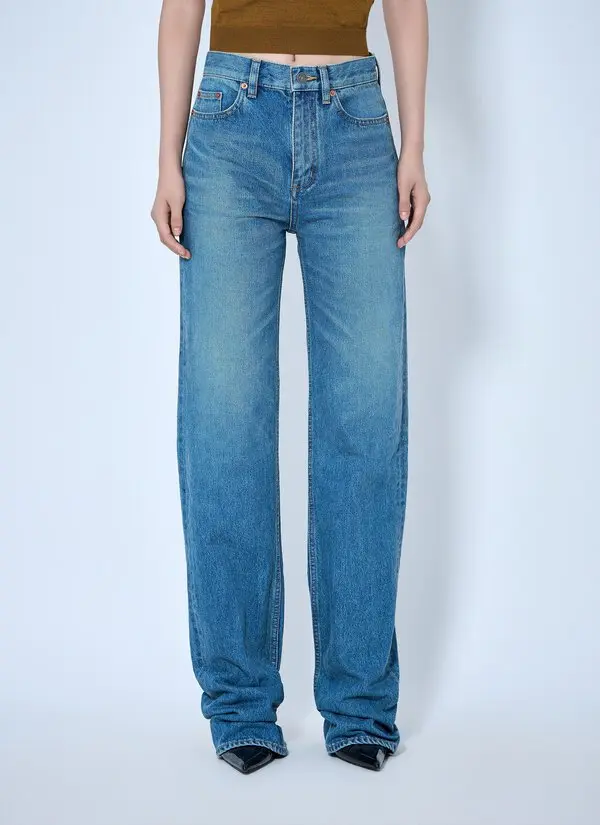 Saint Laurent Flared High-waisted Five-pocket Jeans