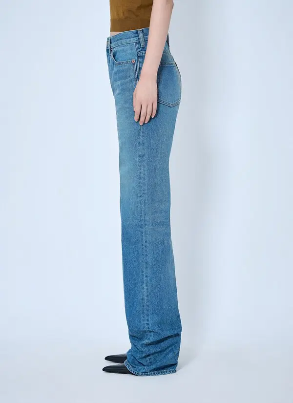 Saint Laurent Flared High-waisted Five-pocket Jeans