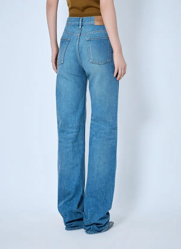 Saint Laurent Flared High-waisted Five-pocket Jeans