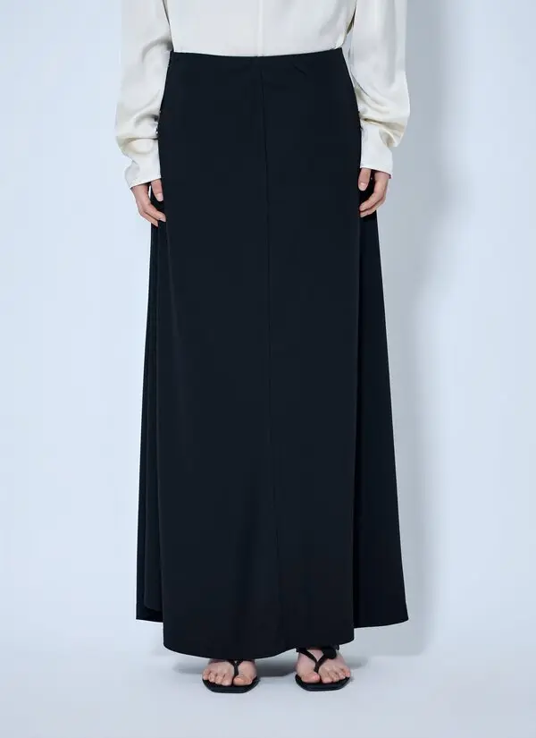 TOTEME Flared Jersey Skirt - Black