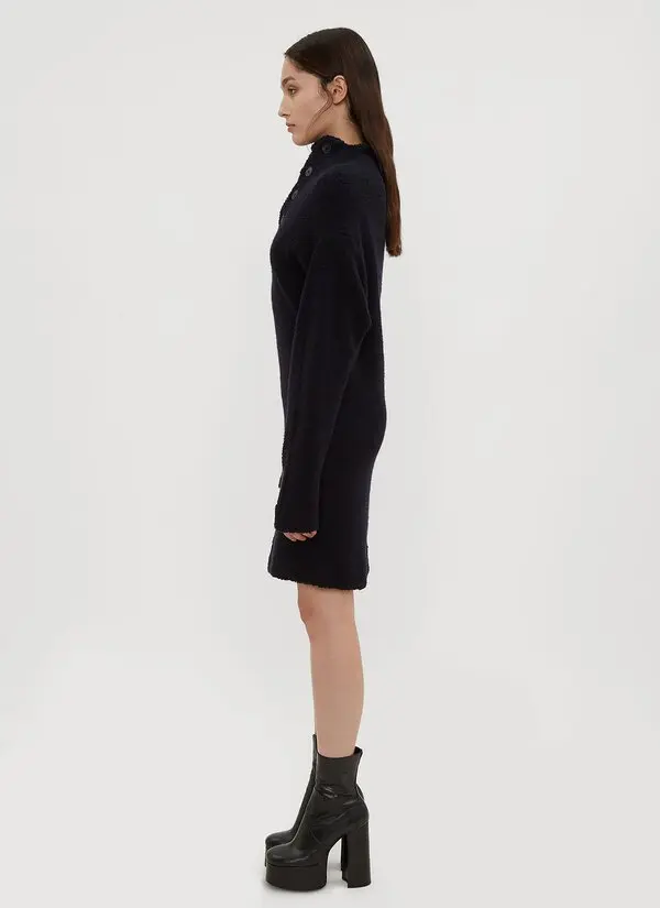 Atlein Asymmetrical Neck Sweater Dress