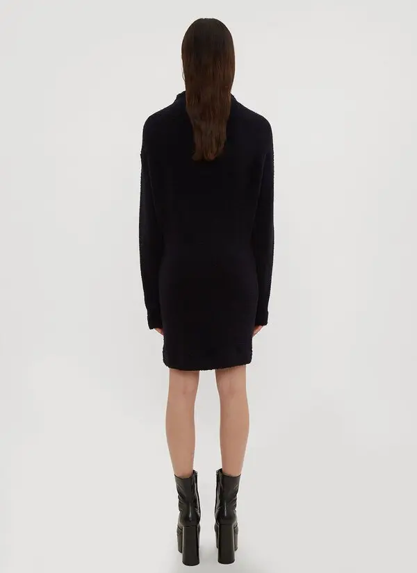 Atlein Asymmetrical Neck Sweater Dress