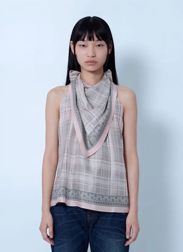 Acne Studios Silk Blouse With Scarf
